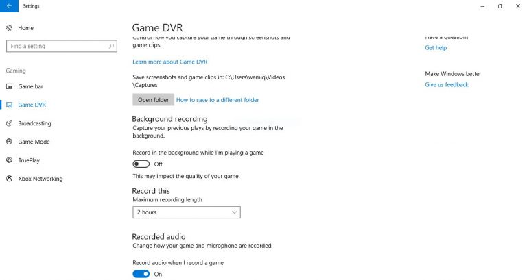 How to disable windows game dvr - daxmark